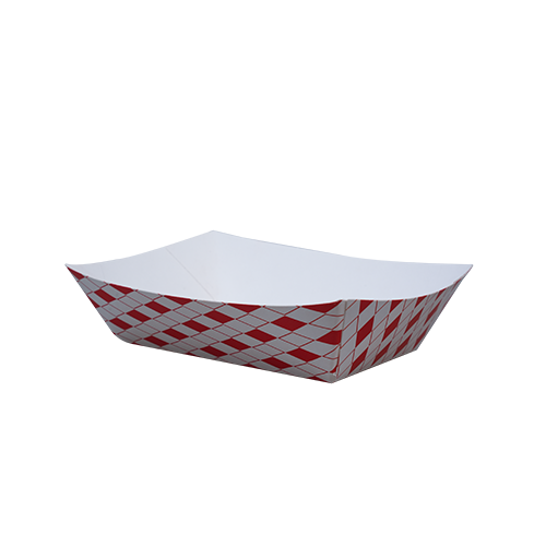 Eco Friendly Checkered Paper Food Tray – Thoran Papers